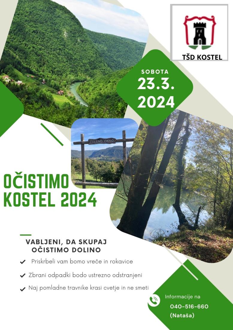 Čistilna akcija Očistimo Kostel 2024 - kostel.si